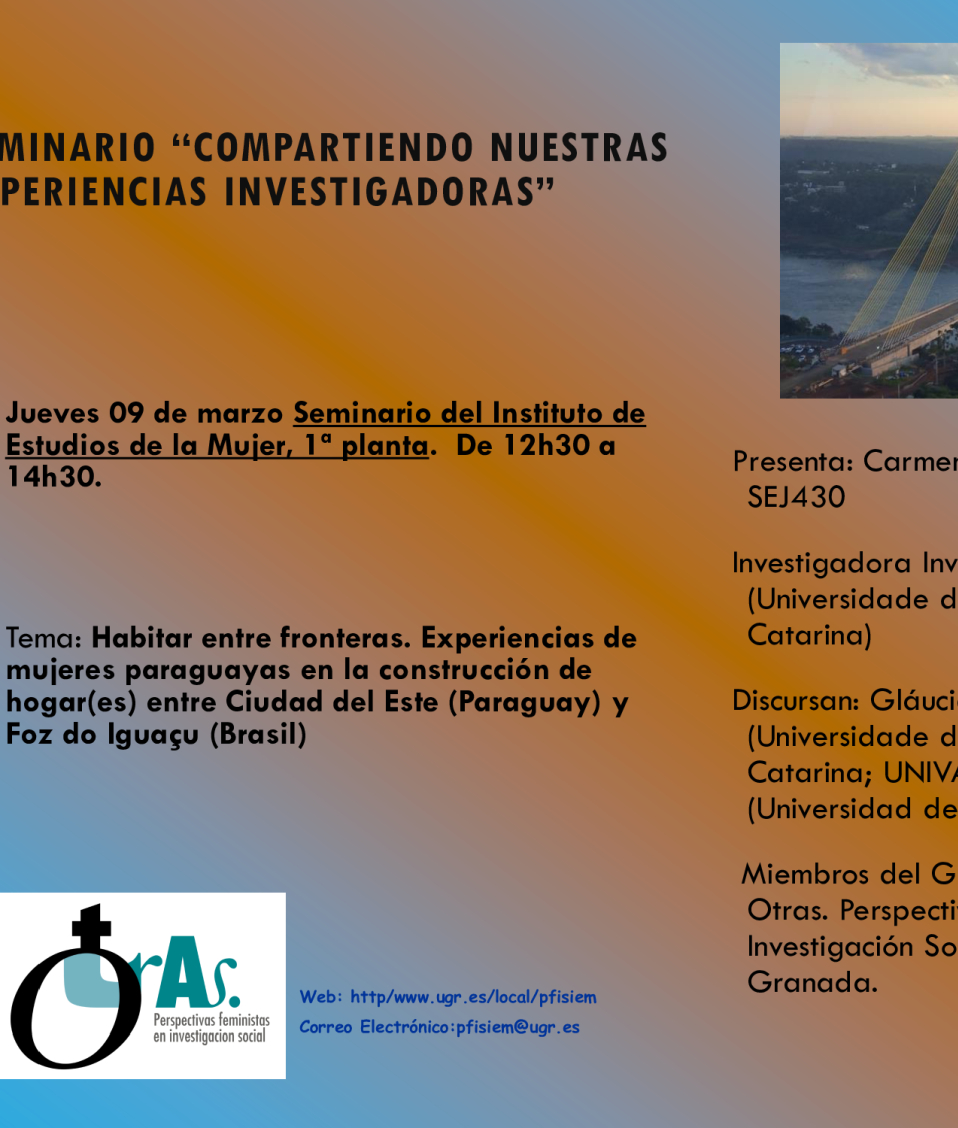 SEMINARIO “COMPARTIENDO NUESTRAS EXPERIENCIAS INVESTIGADORAS ... SEMINARIO “COMPARTIENDO NUESTRAS EXPERIENCIAS INVESTIGADORAS ...